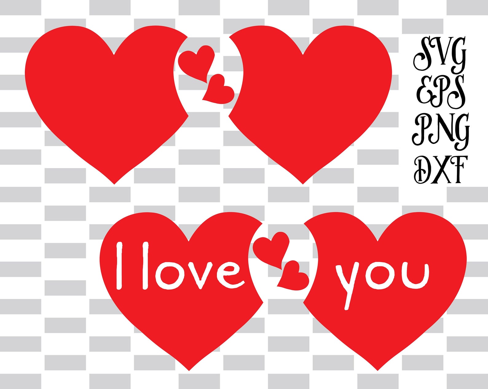 Valentines Day Svg, DXF EPS, Silhouette and Cricut, Commercial Use ...