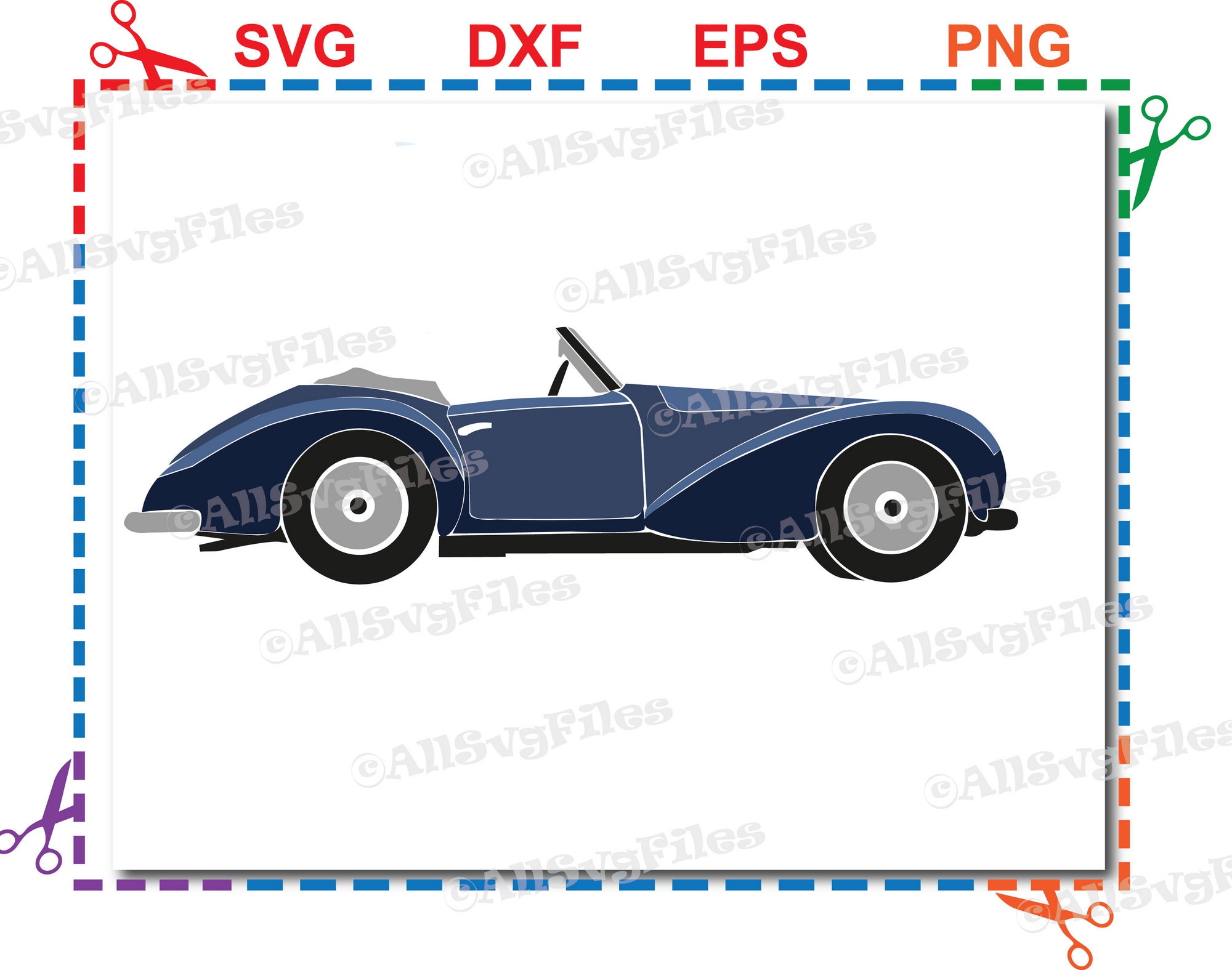 Classic Car SVG File: Roadster Clipart (digital Download) - Etsy Canada