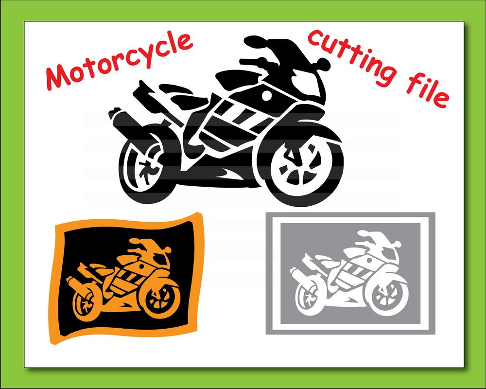 Motorcycle Svg Eps Png Dxf Files Svg Motorbike for Cutting - Etsy Singapore