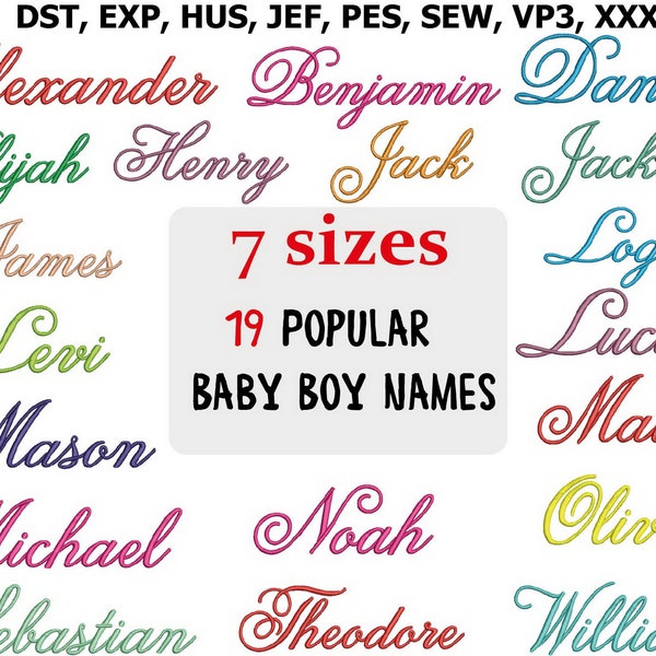 Baby Boy Name Embroidery - Etsy