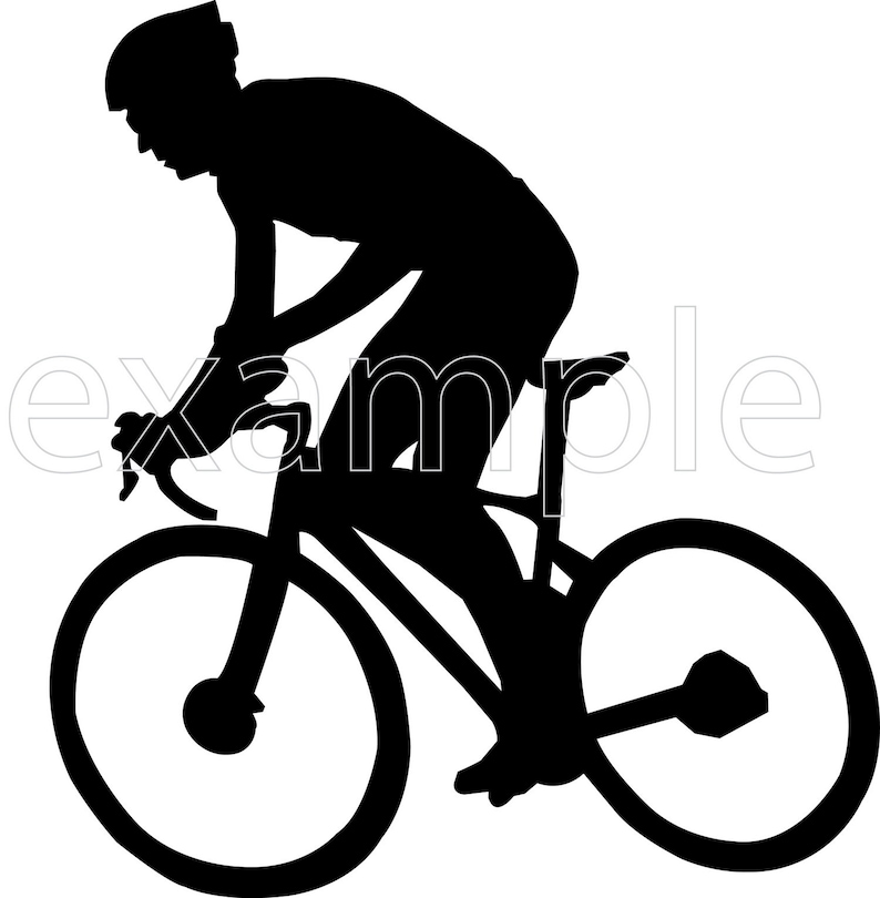 Bicycle SVG Cyclist SVG Cyclist Clipart Bicycle Cut Files - Etsy