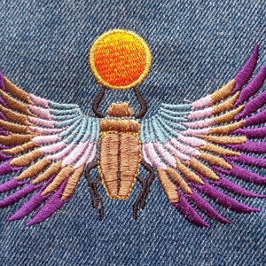 Scarab Machine Embroidery Design, Egyptian Scarab Pattern, Scarab ...