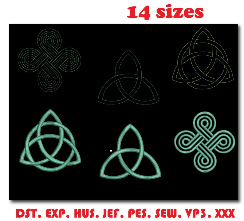 Celtic Knot Machine Embroidery Design Embroidery Patterns - Etsy