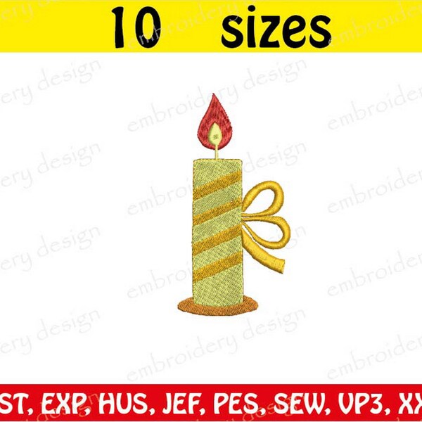 Candle Embroidery - Etsy
