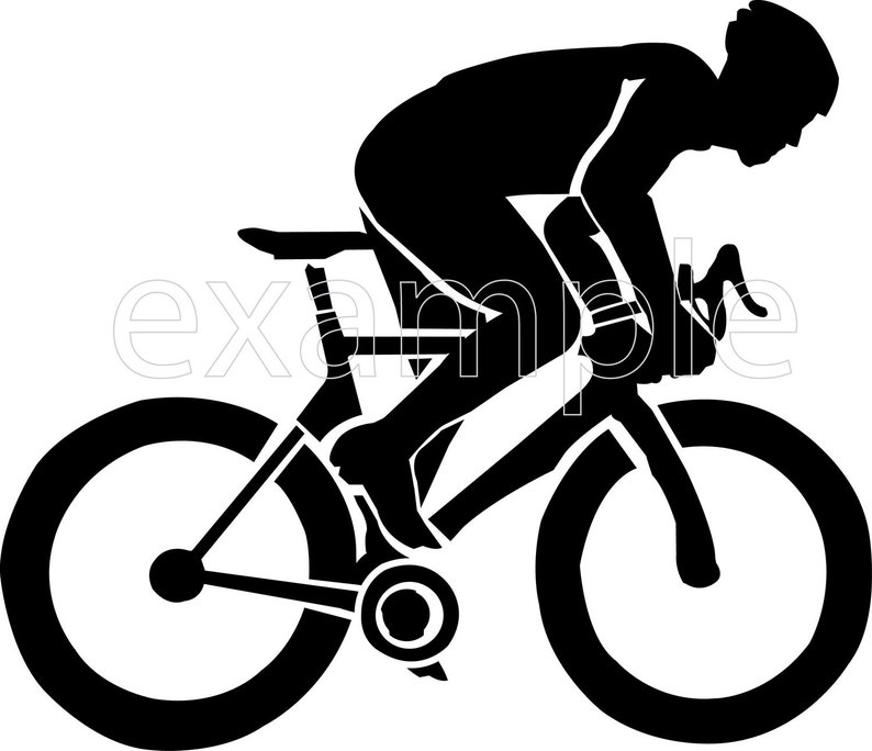 Bicycle SVG Cyclist SVG Cyclist Clipart Bicycle Cut Files - Etsy