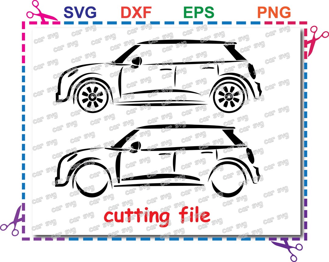 Car Svg, Auto Svg, Car Clipart, Car Vector Files, Svg Eps Png Dxf Files ...