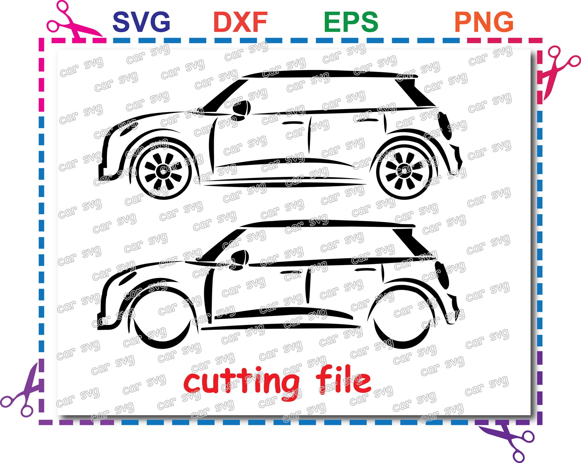 Auto svg auto svg auto clipart auto vector bestanden Svg - Etsy Nederland