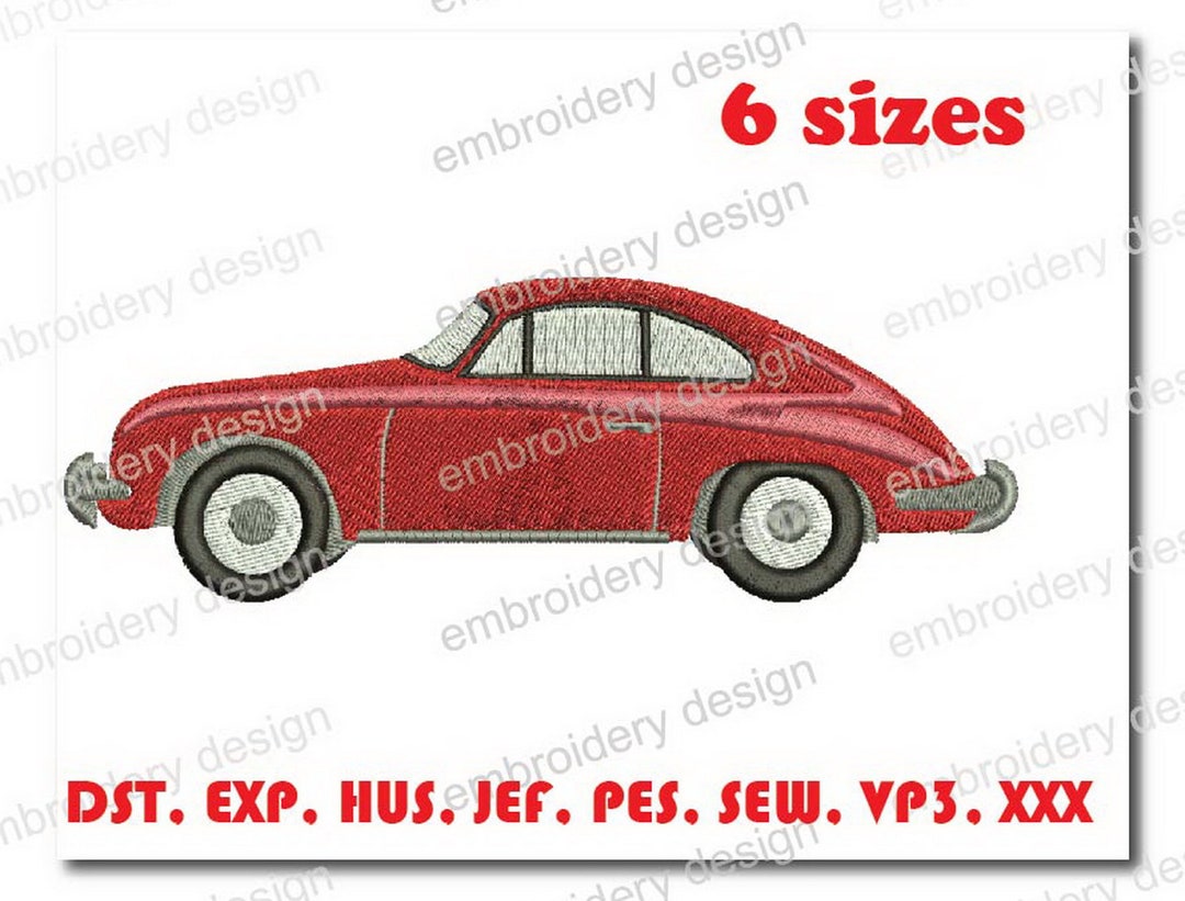 Car Embroidery Design, Machine Embroidery Design,car Pattern - Instant ...