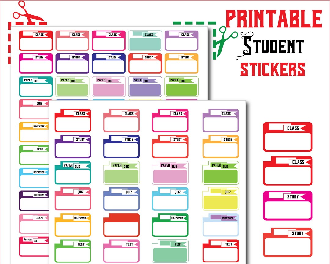 College Planner Stickers, Digital Planner Stickers,study Time Planner ...