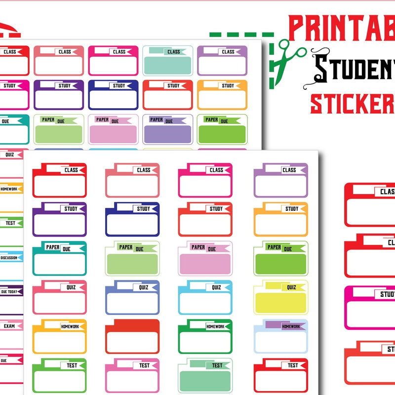 College Planner Stickers - Etsy