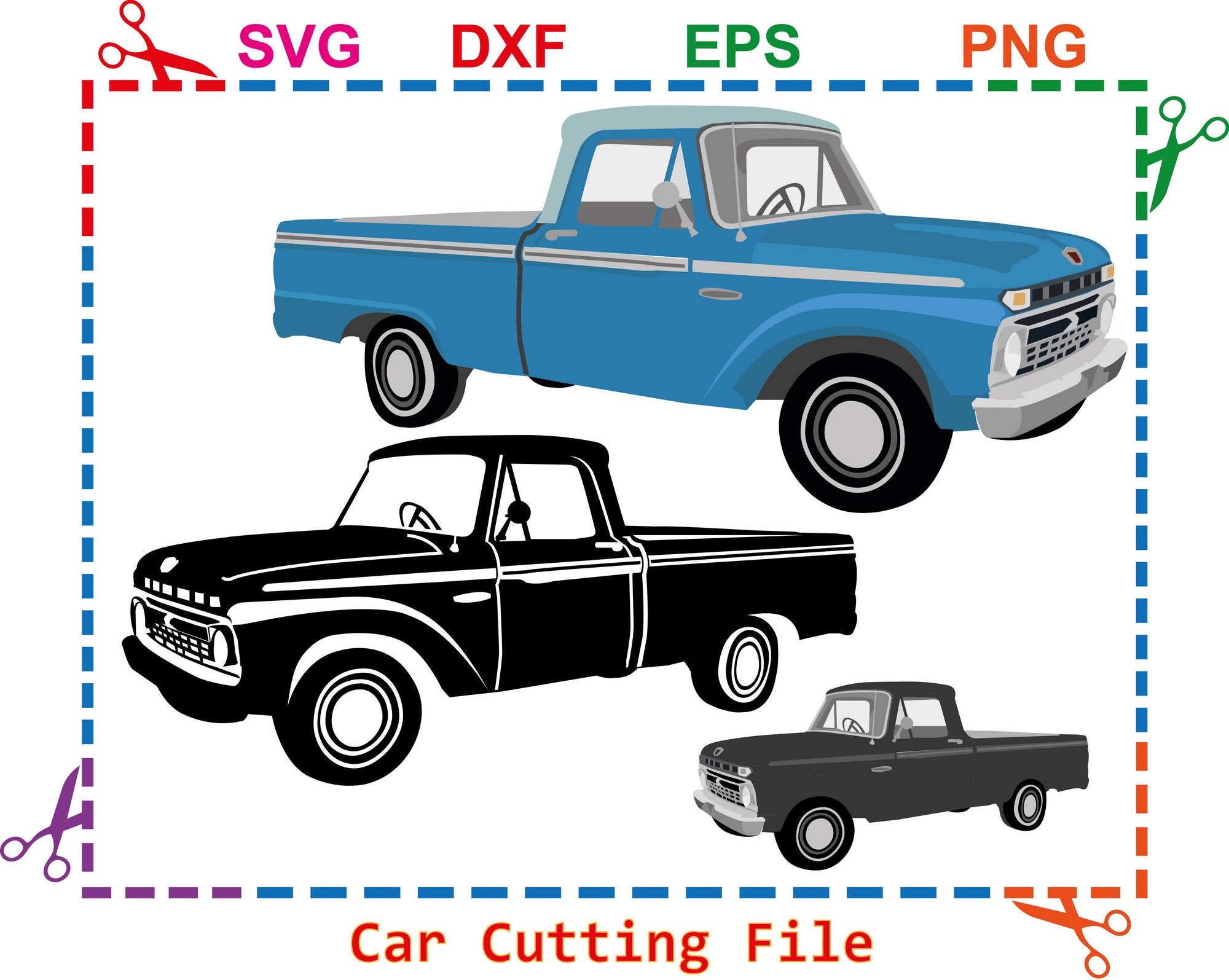 Truck Svg Auto Svg Old Truck Clipart Car Svg Classic Truck - Etsy Canada