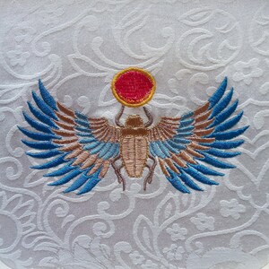 Scarab Machine Embroidery Design, Egyptian Scarab Pattern, Scarab ...