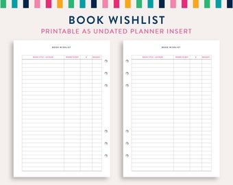 Digital Book Wishlist and Author Pages - Etsy Canada