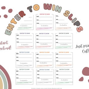 Customer Contact Form | Enter to Win Slips | Vendor Event | Direct ...