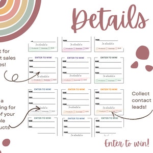 Customer Contact Form | Enter to Win Slips | Vendor Event | Direct ...