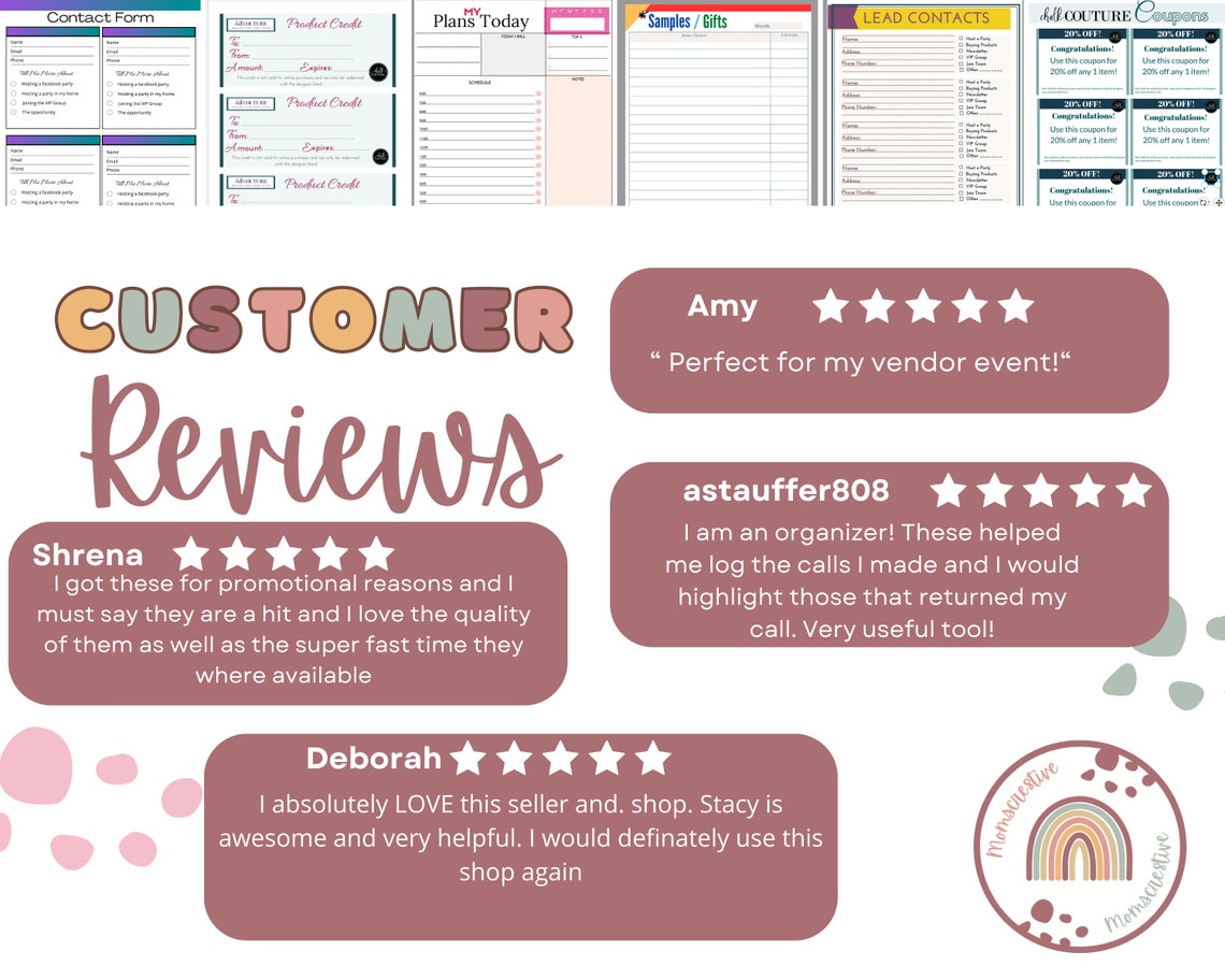 Customer Contact Form Enter to Win Slips Vendor Event Direct Sales ...