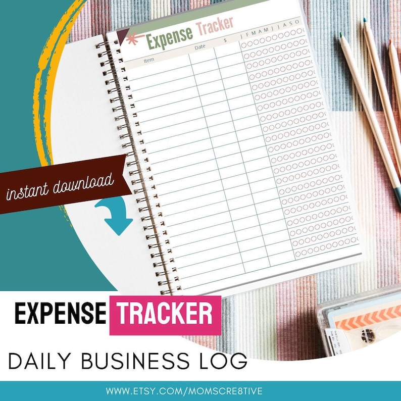 Expense Log Printable | Business Expense Tracker | Direct Sales Expense ...