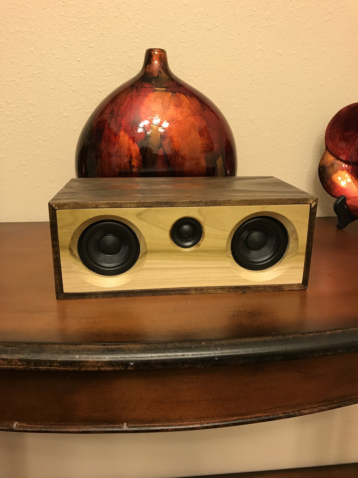 Poplar and Pine Solid Wood Bluetooth Speaker - Etsy