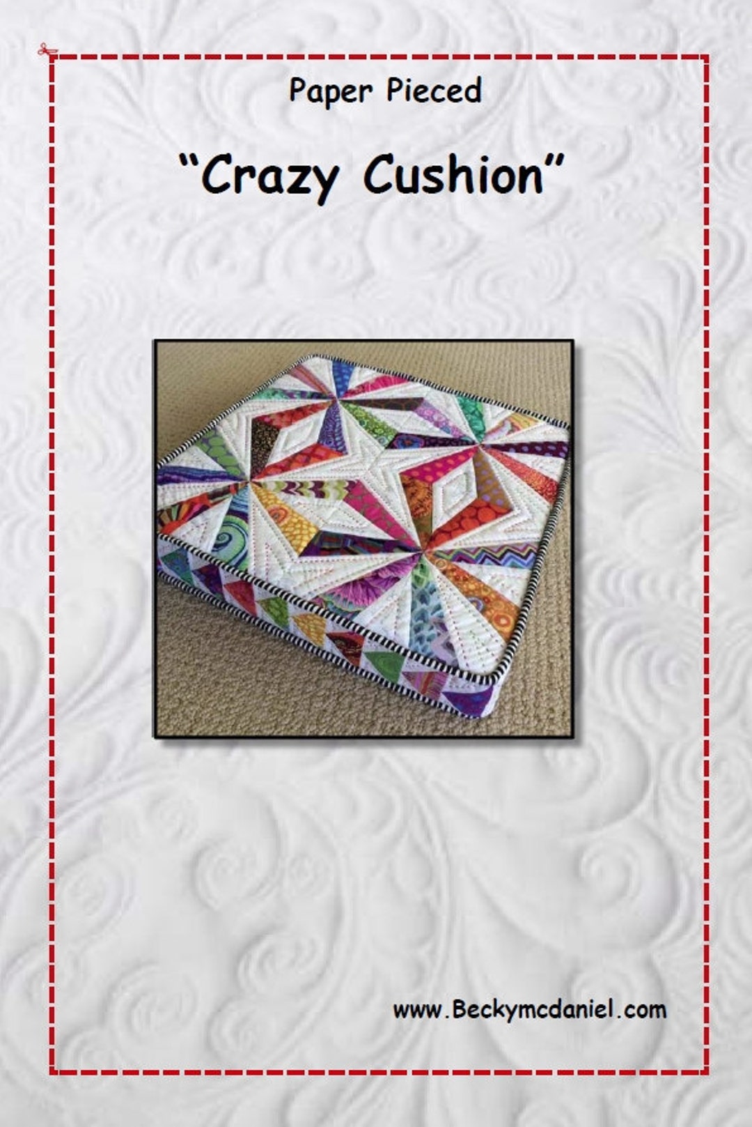 Crazy Cushion Pattern 16 X 16 X 3" (digital .pdf Download) - Etsy