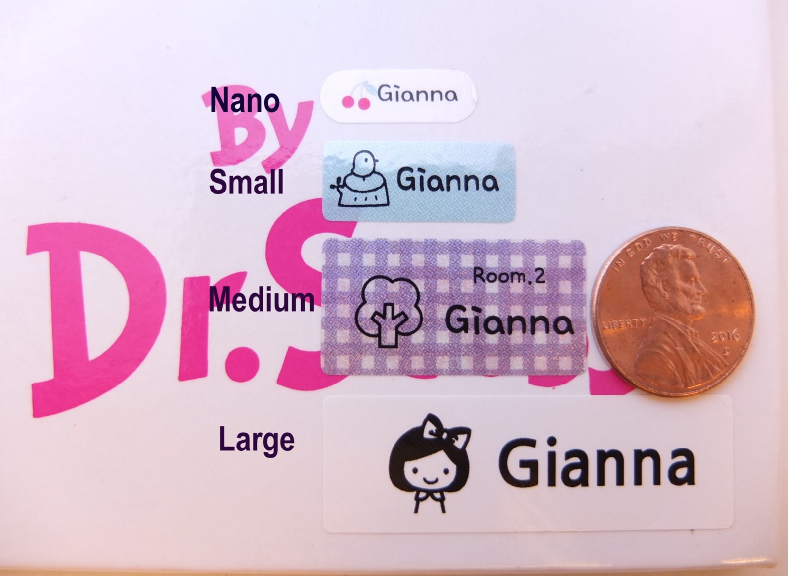 Waterproof ANIMALS NANO SIZE Name Stickers (240 Stickers) - Etsy