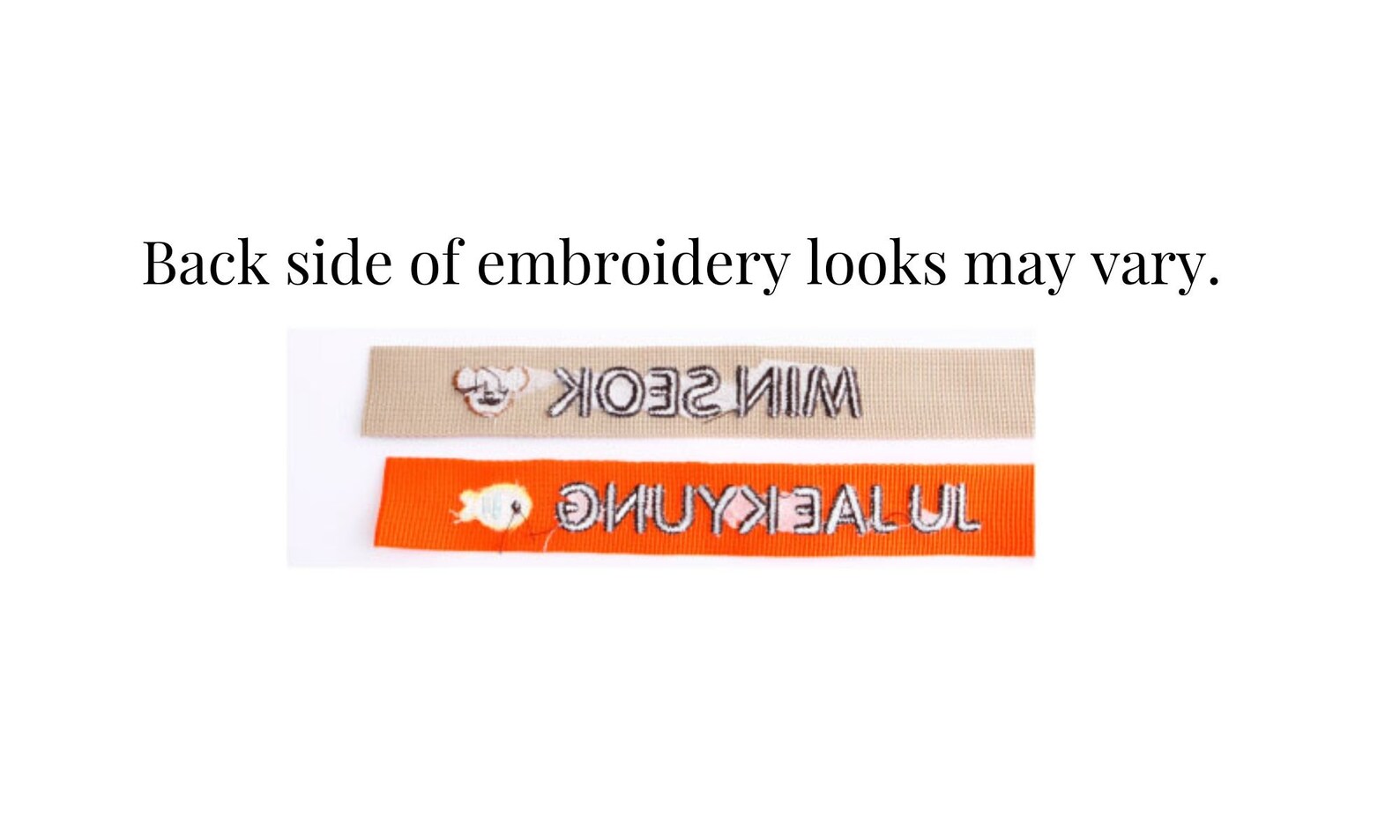 Embroidery Name Tag Small/ Large Size - Etsy