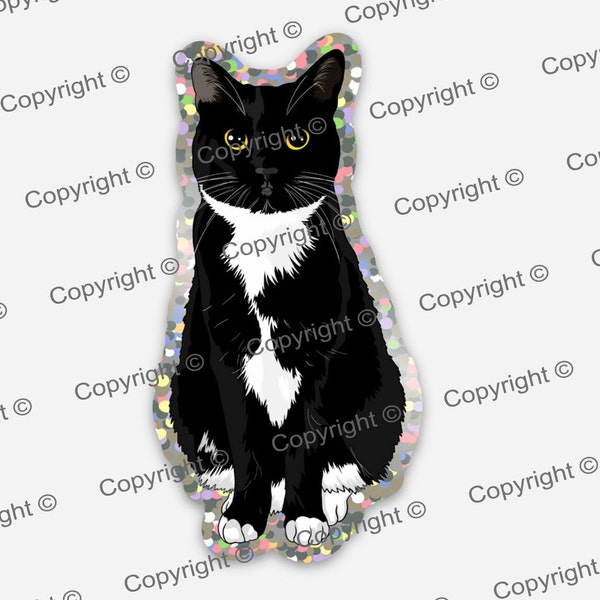 Tuxedo Cat - Etsy