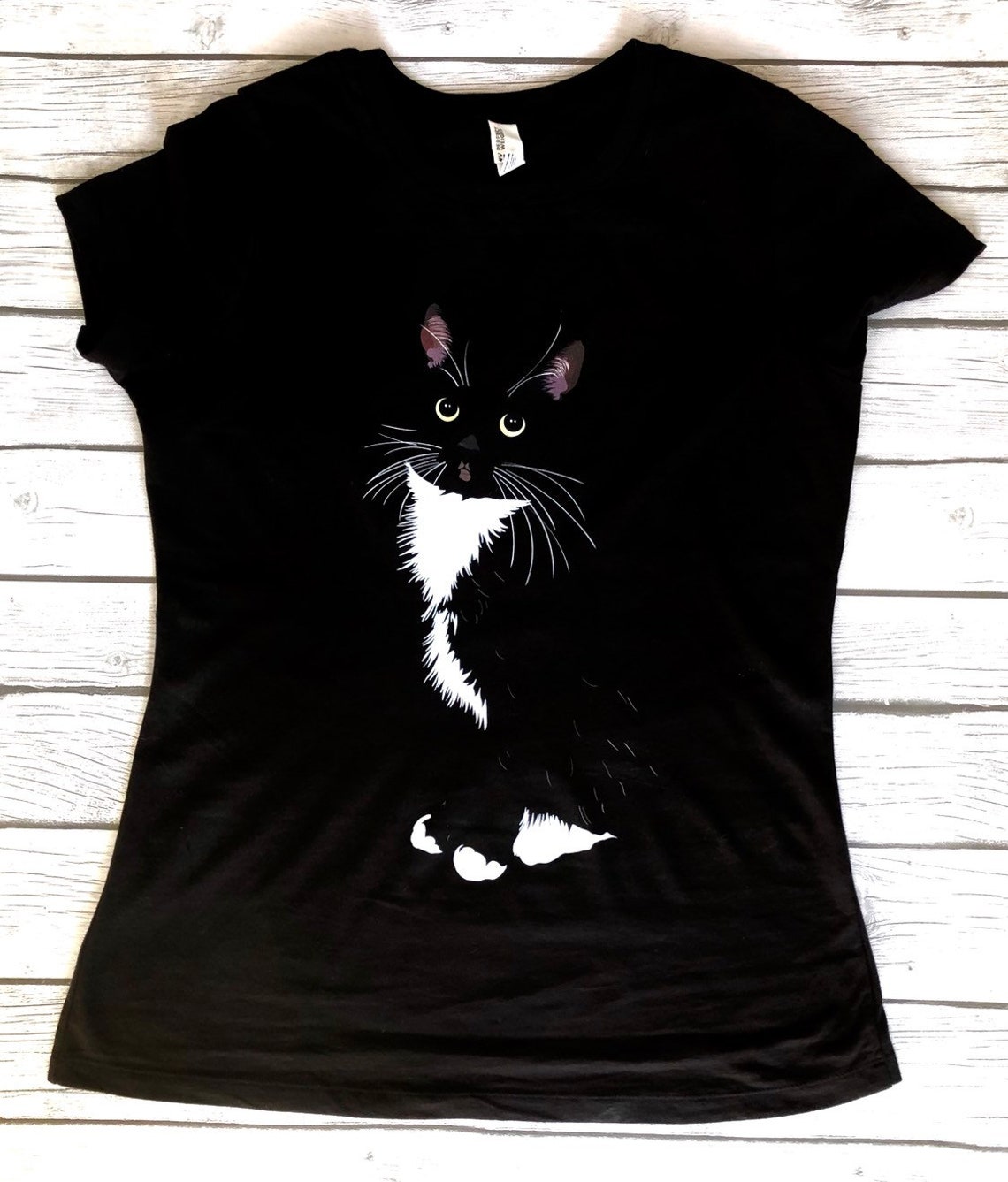 Tuxedo Cat T-Shirt Cat Lover Cat Mom Gift Cool Cat Shirt | Etsy