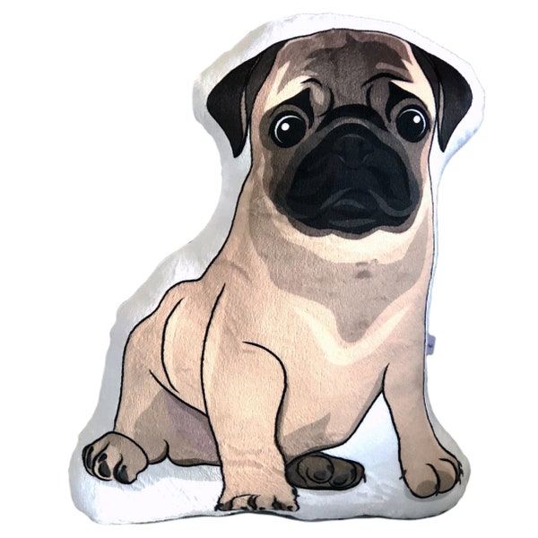 Pug Pillow - Etsy
