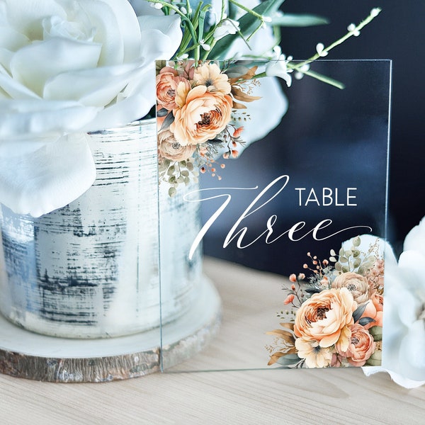 Acrylic Table Number - Etsy