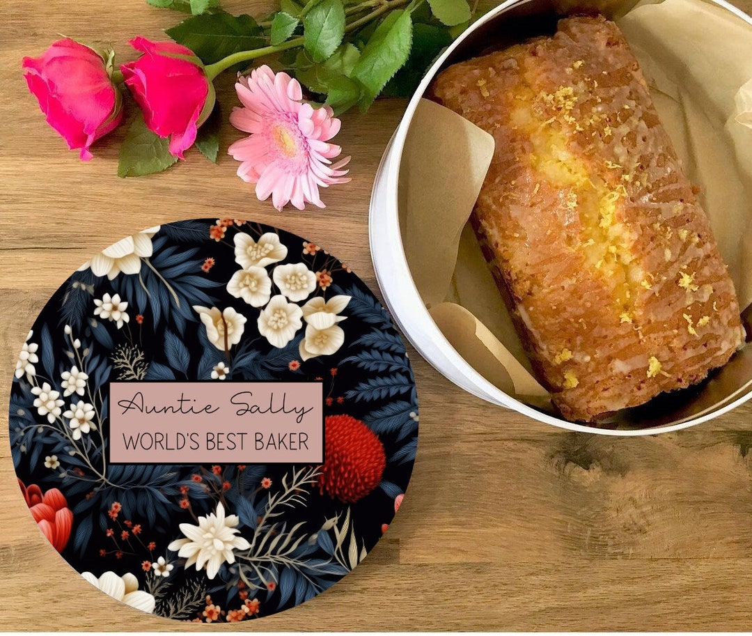 World's Best Baker Personalised Cake Tin, Personalised Baking Tin ...