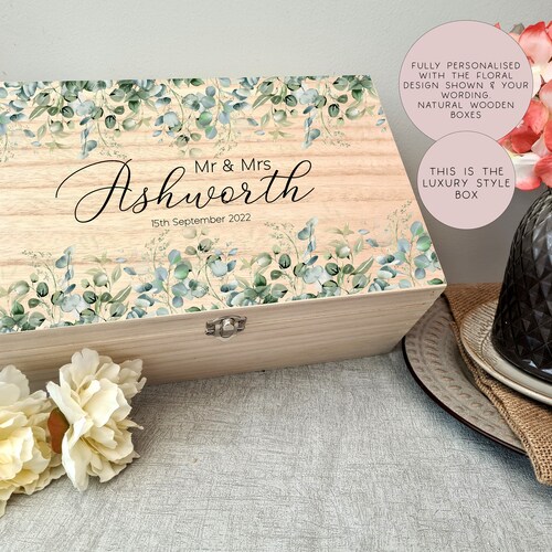 Engraved Heart Couple Keepsake Box Personalised Wooden - Etsy