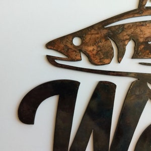 Walleye Welcome Sign, Metal Walleye Decor, Gift for Fisherman, Metal ...
