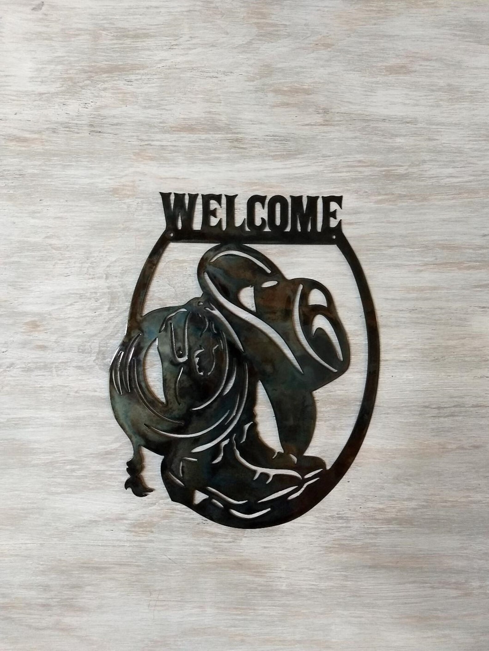 Western Welcome Sign Western Wall Art Metal Welcome Sign | Etsy