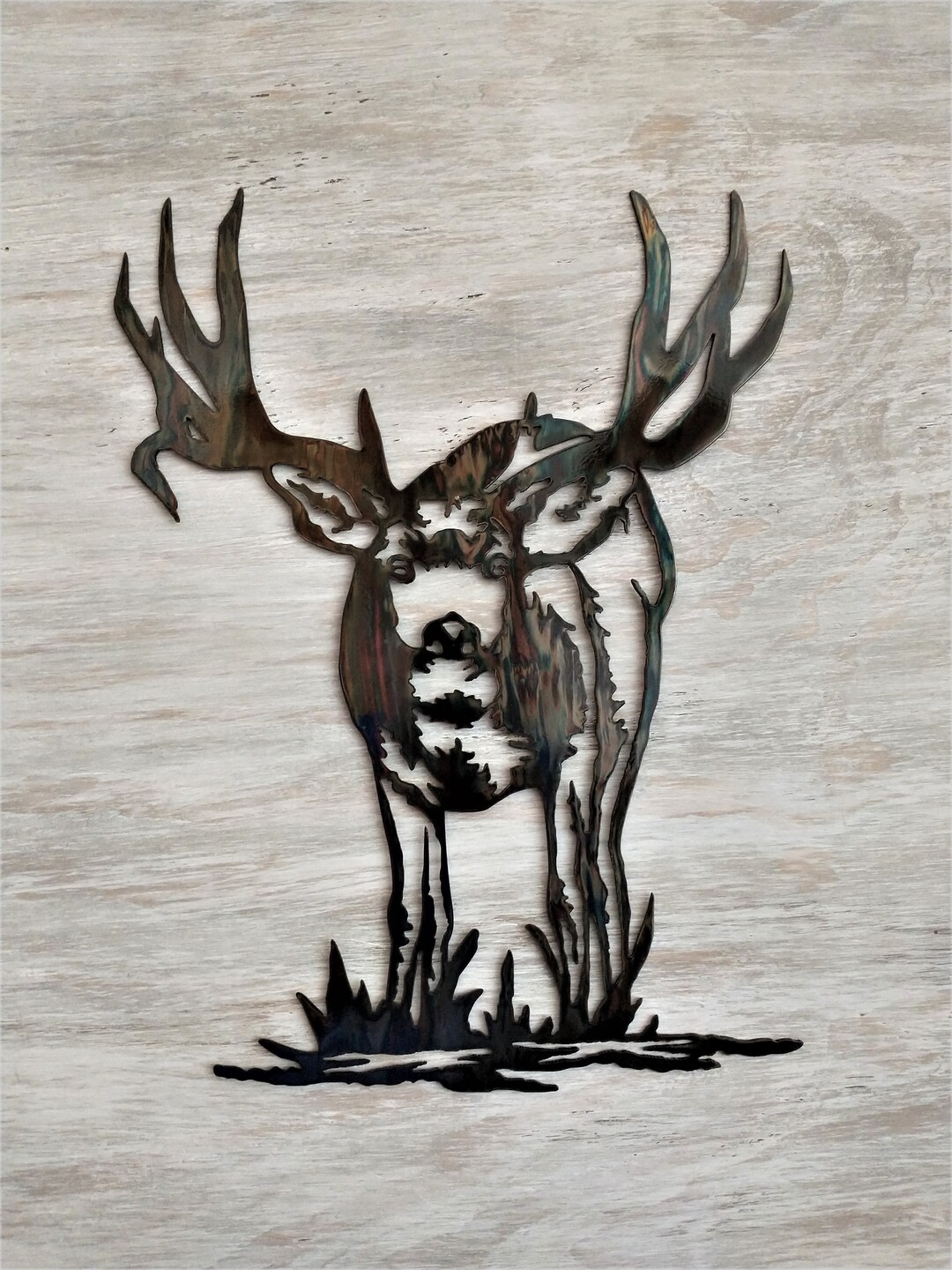 Mule Deer Metal Wall Art: Cabin Lodge Decor - Etsy