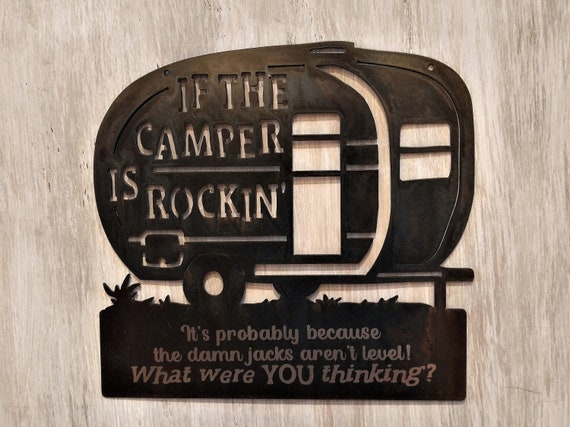 Camper Rockin' Sign Humorous RV Sign Gift for Rv'er | Etsy