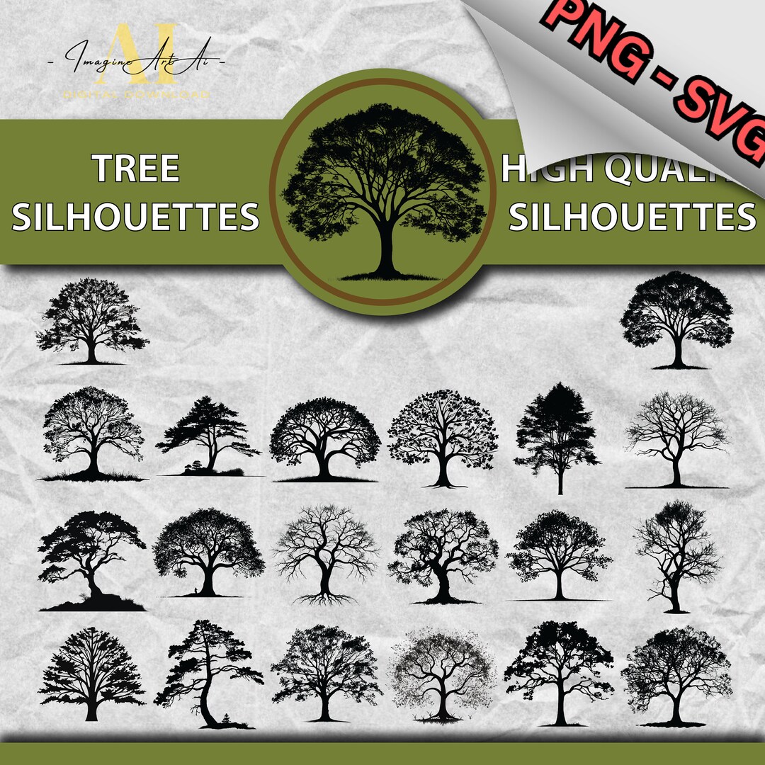 Tree SVG Bundle, Family SVG Bundle, Tree Cut File, Tree Clipart, Tree ...
