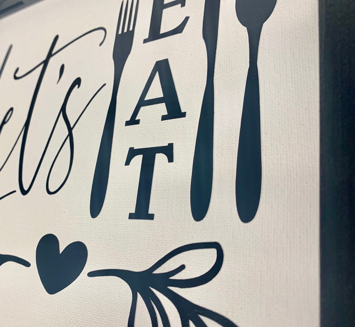 Let’s Eat - Kitchen Sign - Etsy