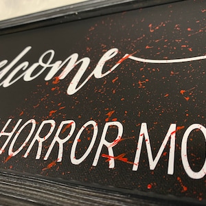 Horror Movies Welcome Sign - Etsy