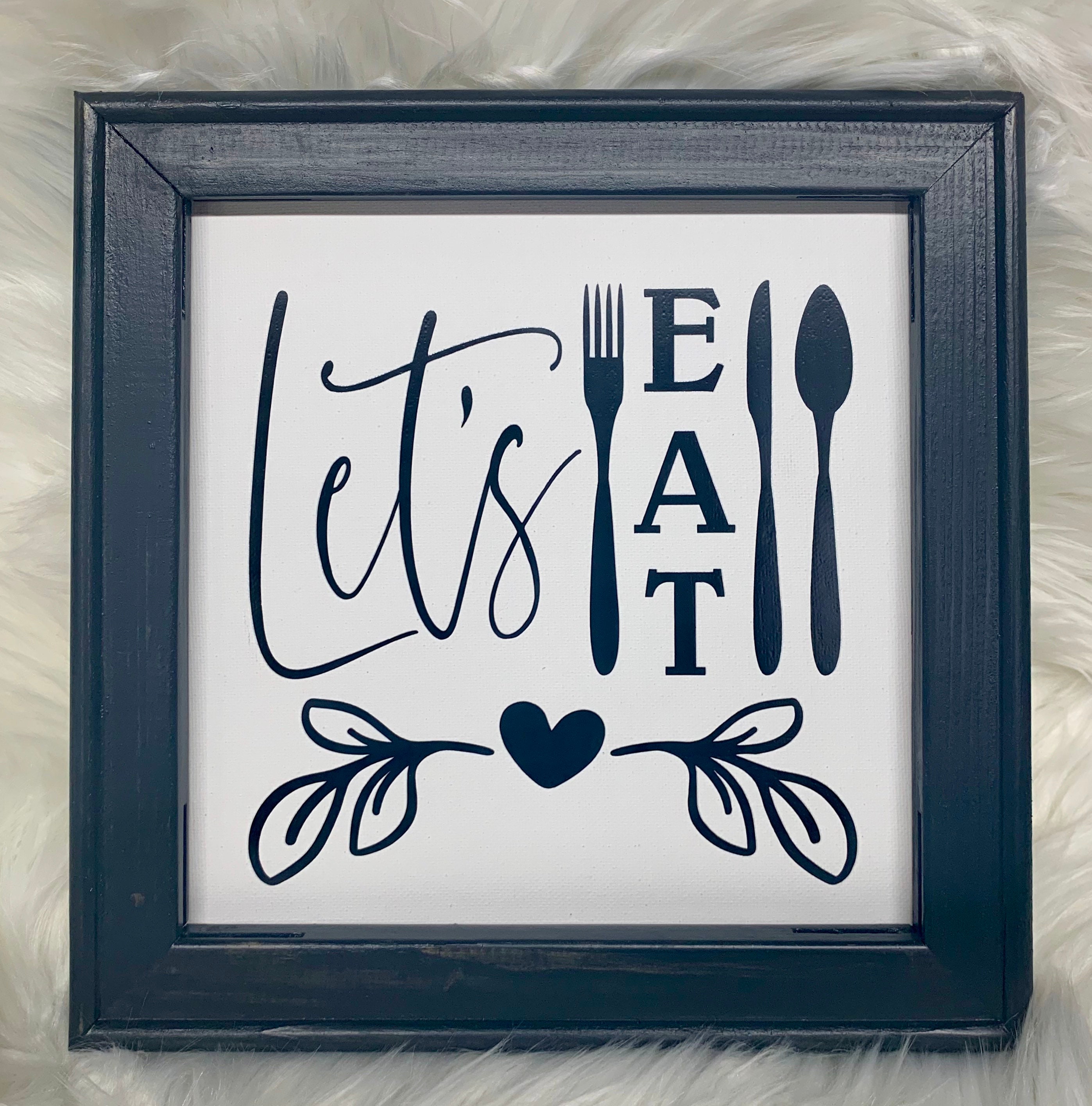 Let’s Eat - Kitchen Sign - Etsy
