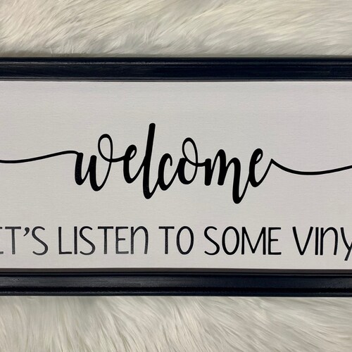 Welcome Sign Vinyl Records - Etsy