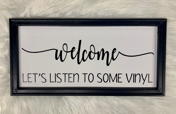 Welcome Sign Vinyl Records | Etsy