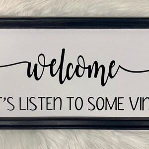 Welcome Sign - Vinyl Records - Etsy