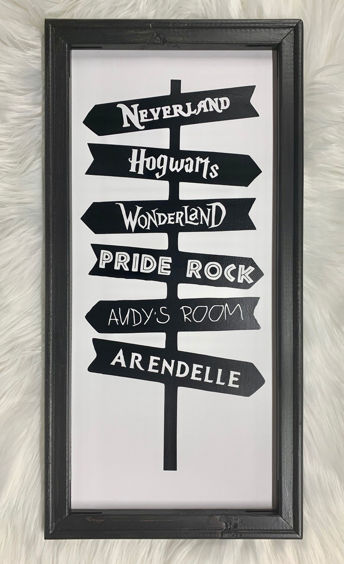 Disney/universal Inspired Directional Sign - Etsy