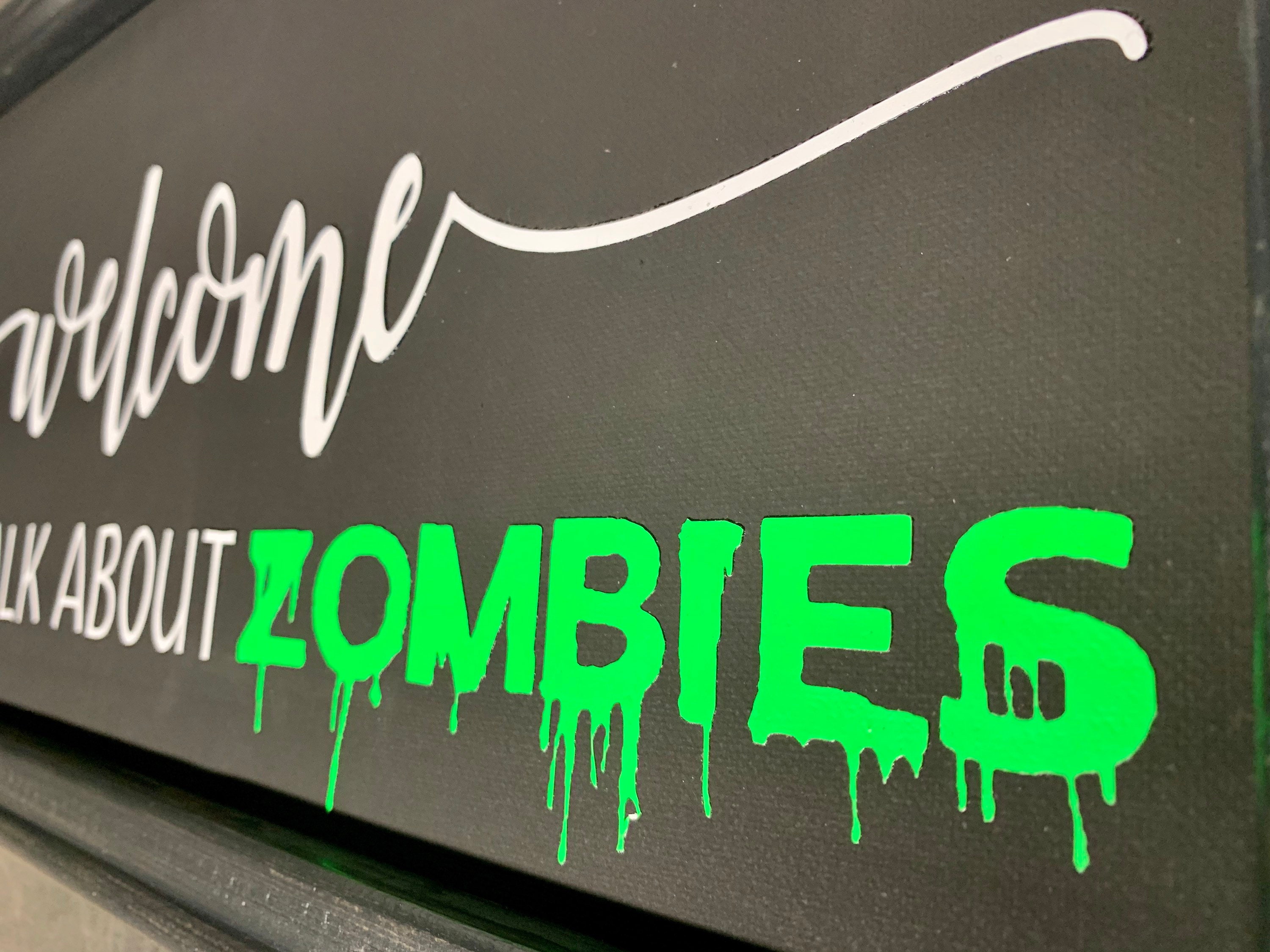 Zombie Welcome Sign | Etsy
