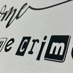 True Crime Welcome Sign - Etsy