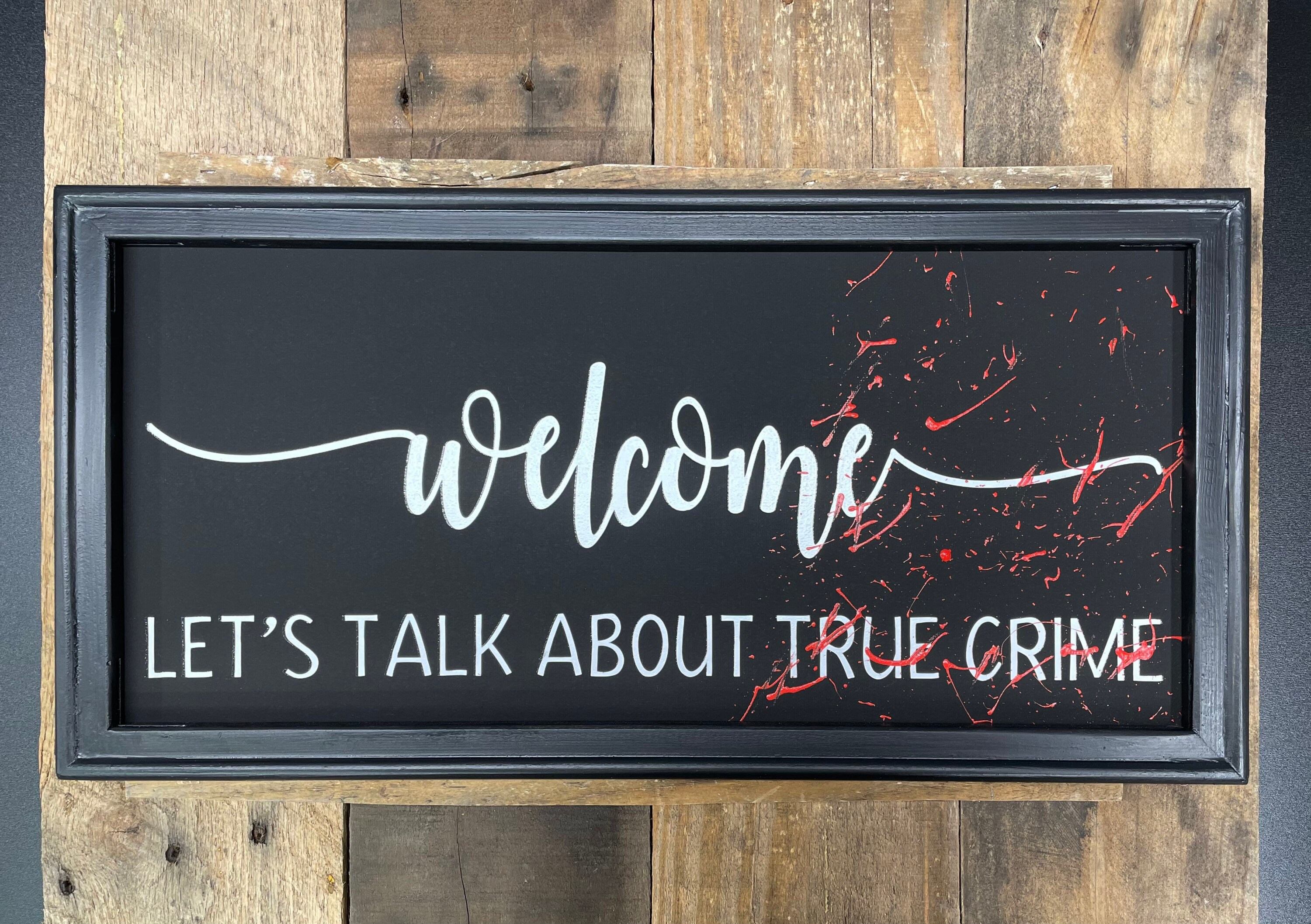 Welcome Sign True Crime - Etsy