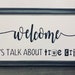True Crime Welcome Sign - Etsy
