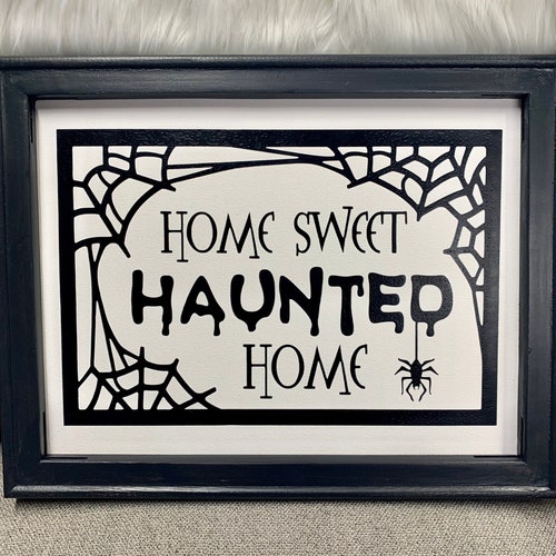 Halloween Home Decor Spooky Home Decor Haunted House Sign - Etsy
