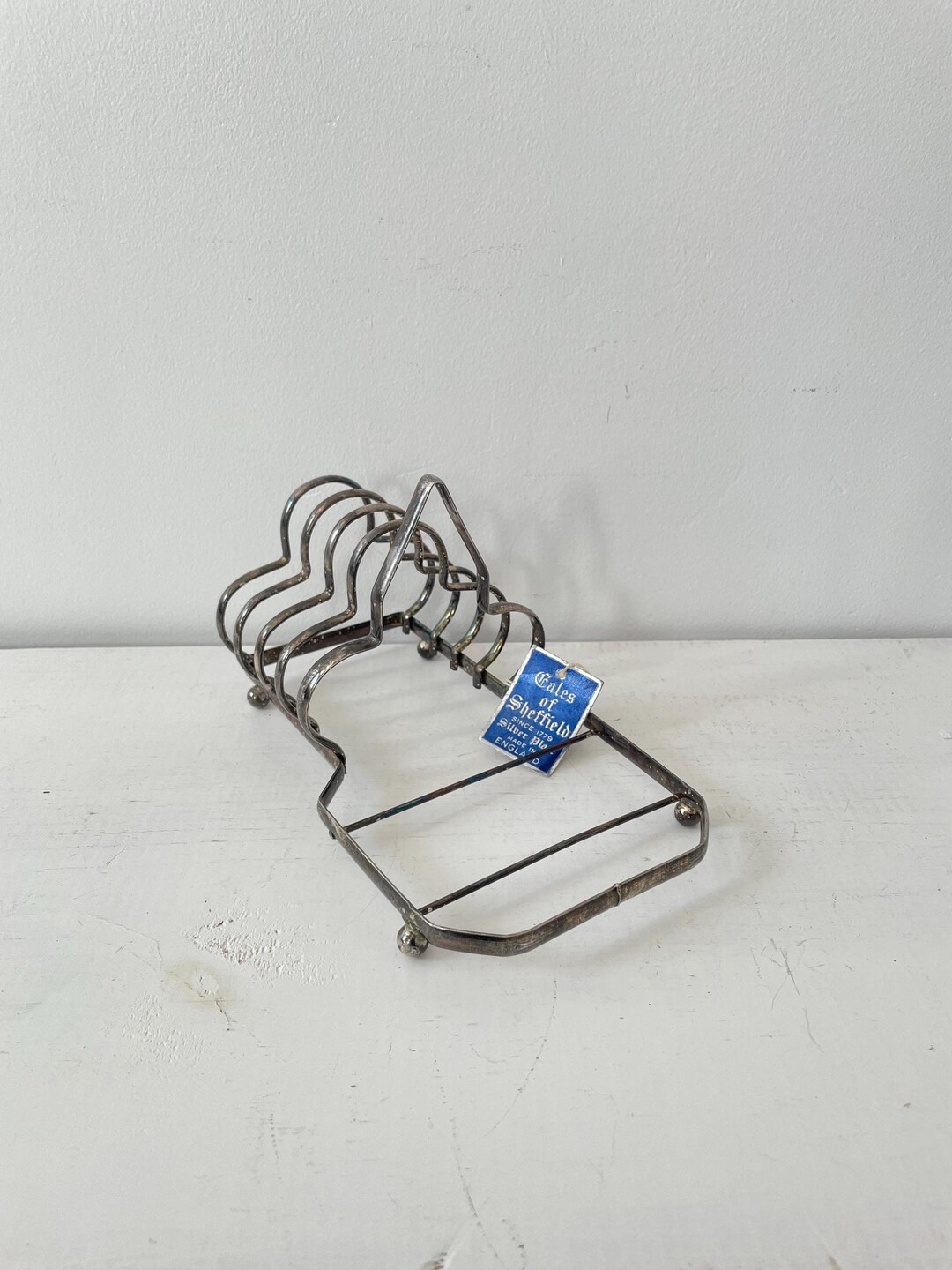 Vintage Toast Rack, Silver Plated Tales of Sheffield Rack With Butter ...