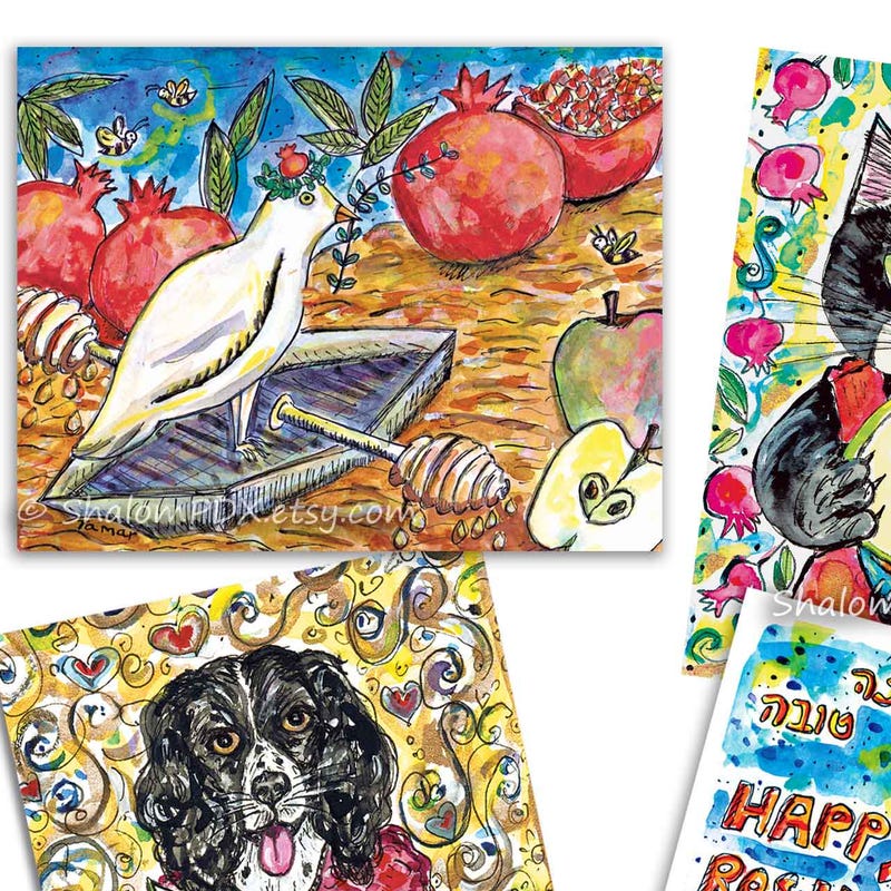 Rosh Hashanah Cards - Etsy